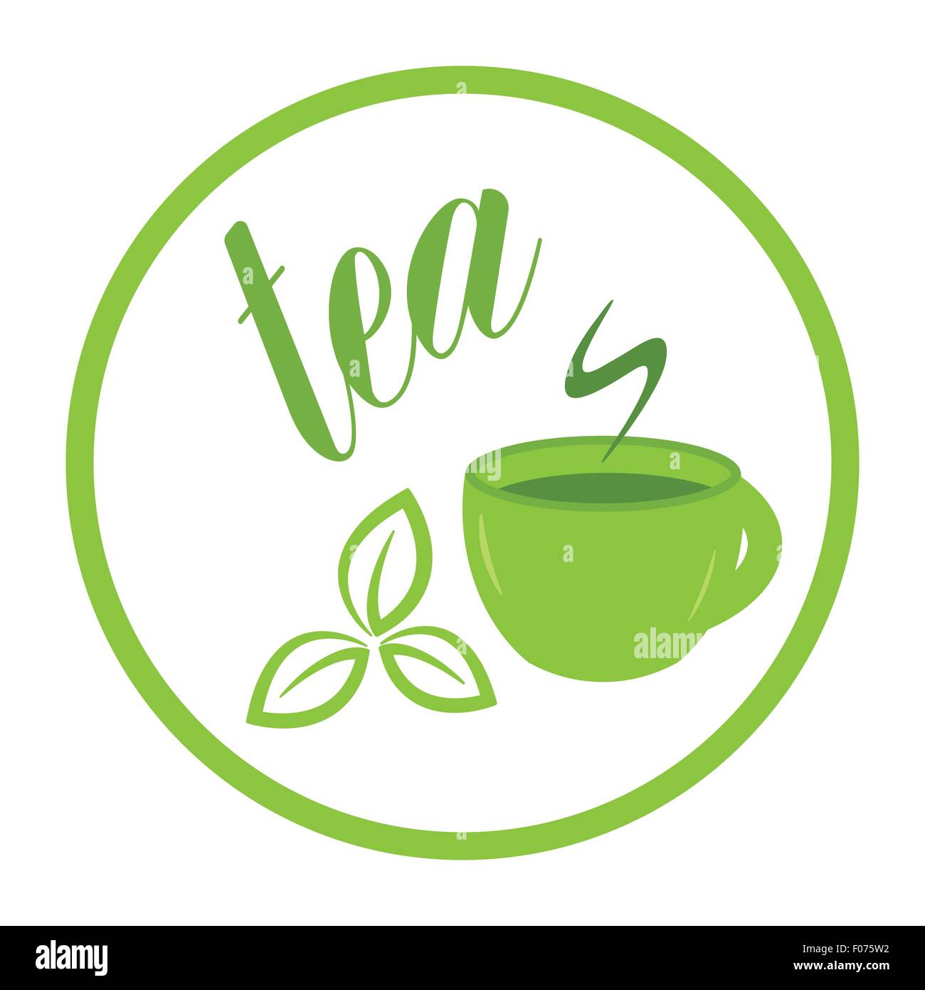 Cup of tea vector vectors Cut Out Stock Images & Pictures - Alamy