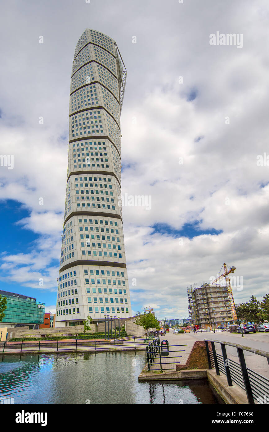 MALMO, SWEDEN - JUNE 25, 2015: Malmo Turning Torso, City Landmark and ...