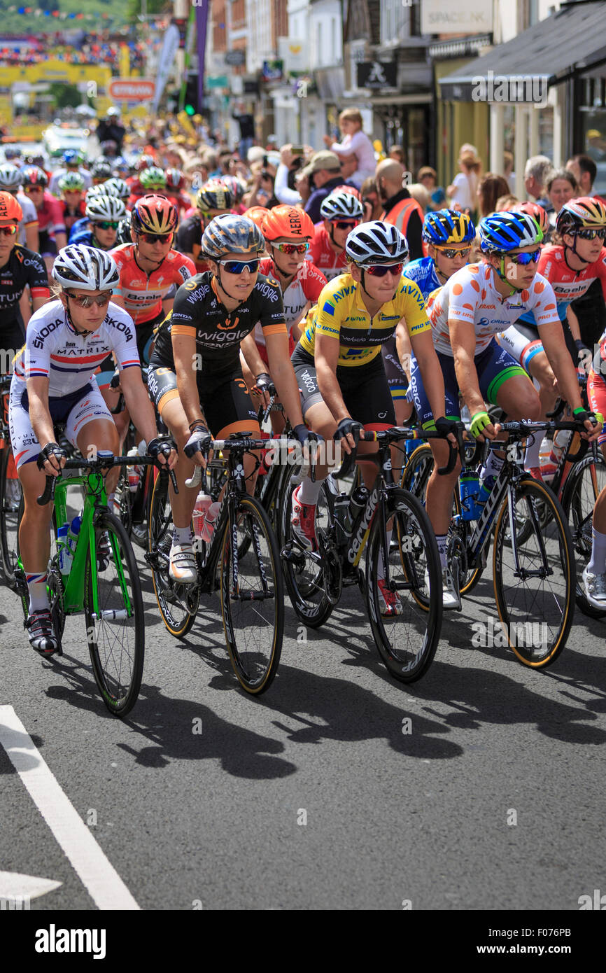 Laura Kenny (Laura Trott) (left) and Lisa Brennauer (c.right) lead the ...