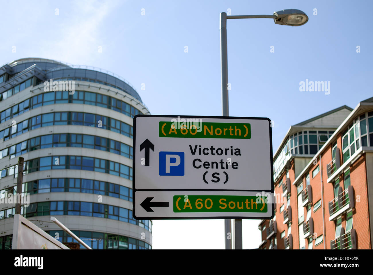 Road Traffic Sign Nottingham City Stock Photo - Alamy