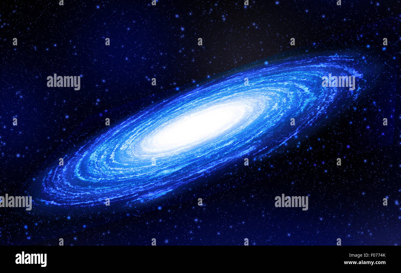 Spiral Galaxy in space Stock Photo - Alamy