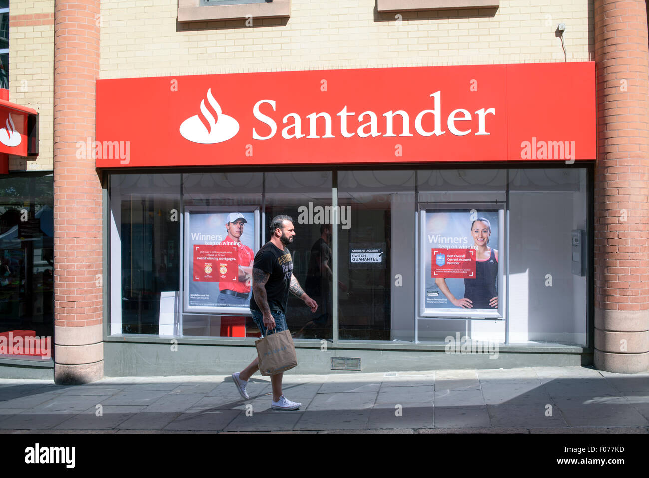 Santander Bank Pelham Street Nottingham Stock Photo - Alamy