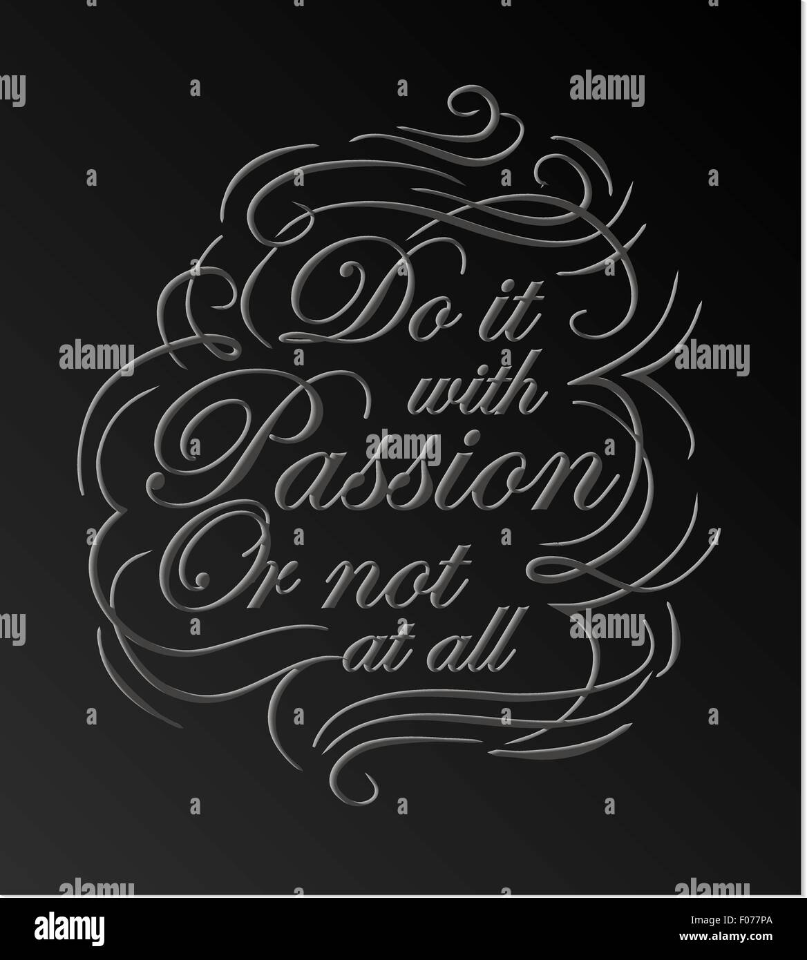 Inspirational motivating quote in Stock Vector Images - Alamy