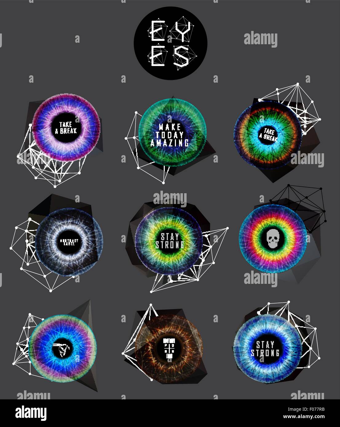 eyes collection, human pupil Stock Vector Image & Art - Alamy