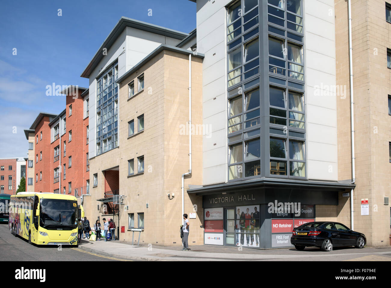 Student Accommodation Nottingham City center, Victoria Halls Stock ...
