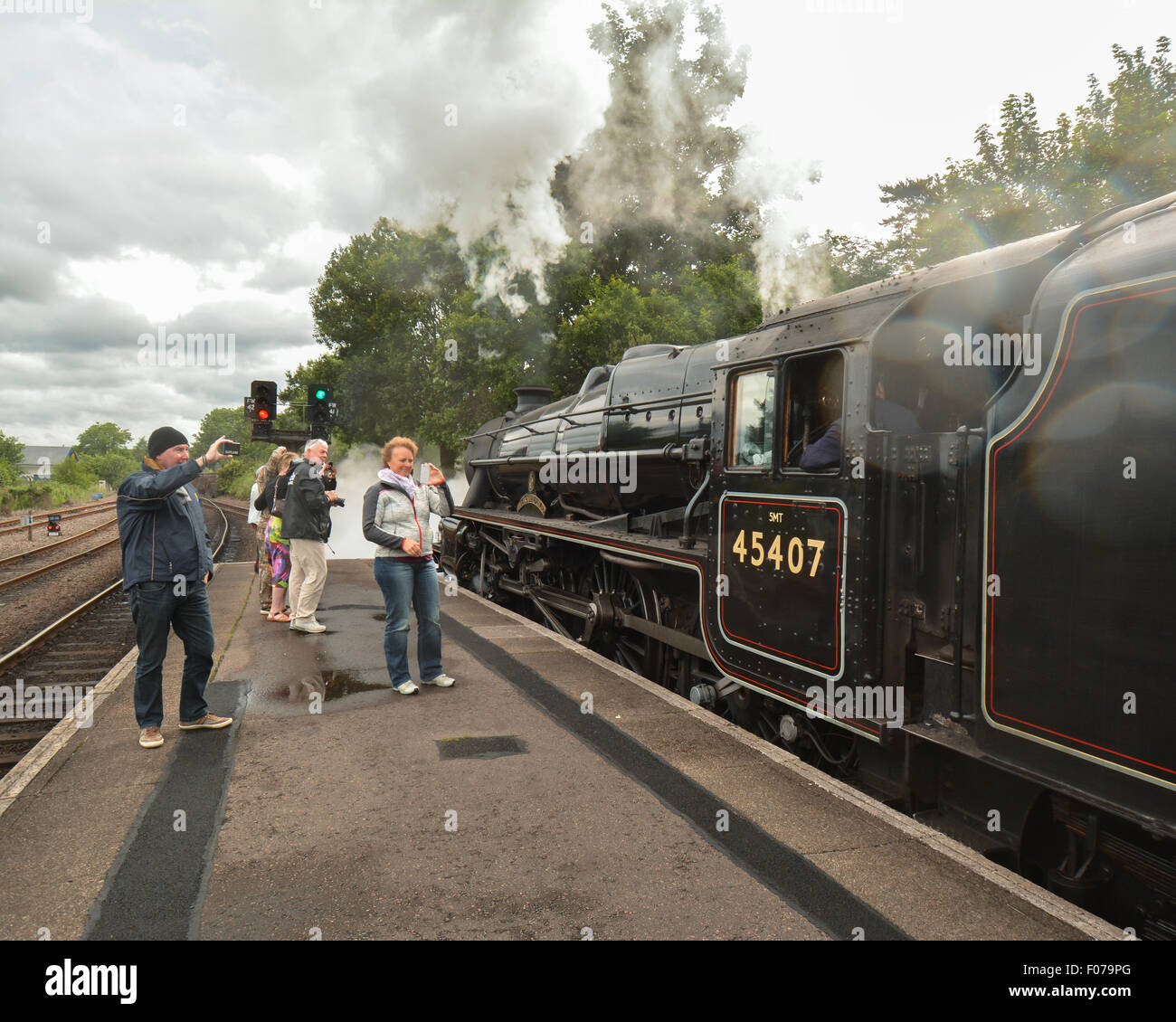 Seeing off friends and family on a nostalgic steam train journey on the ...