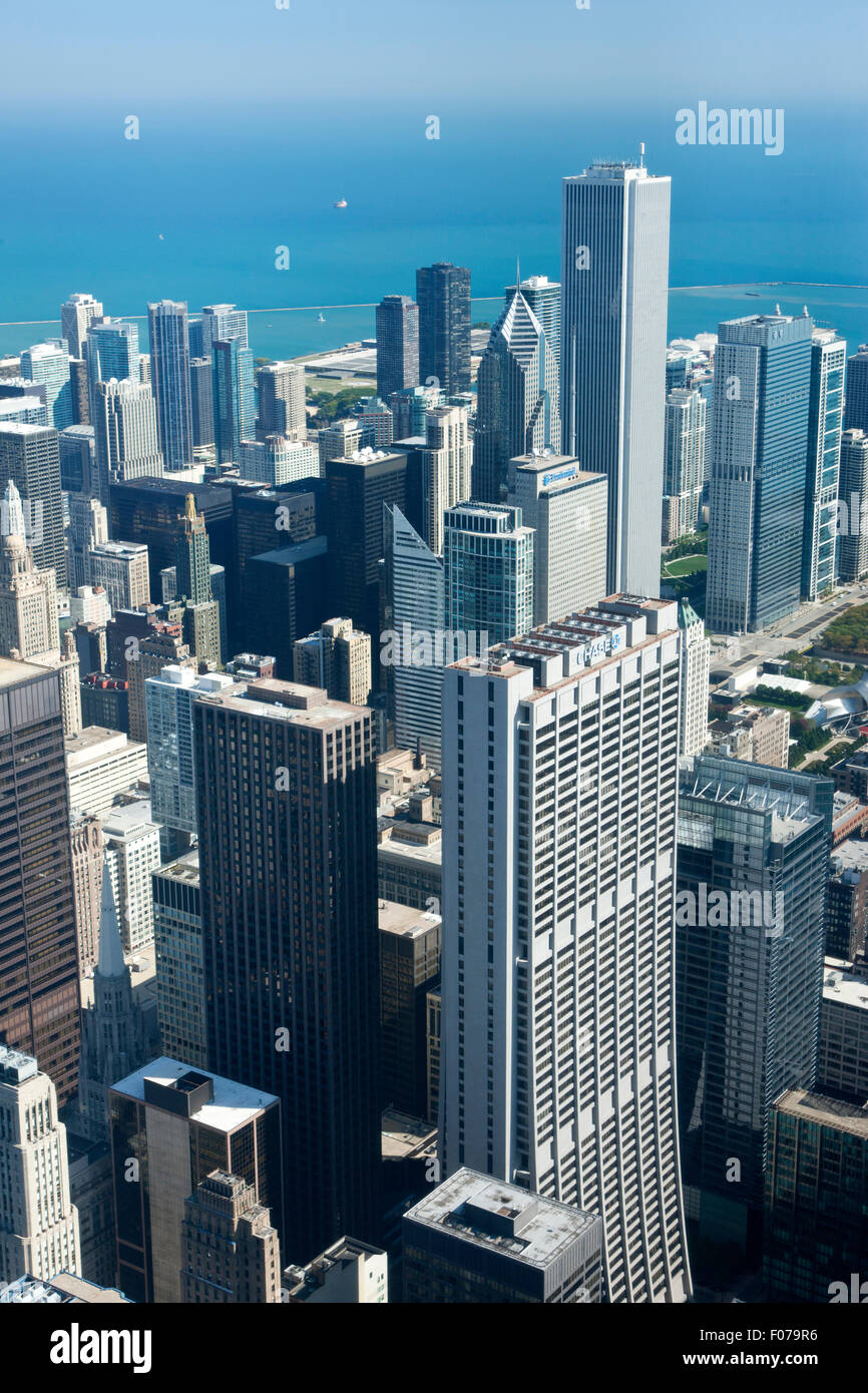 DOWNTOWN LOOP SKYLINE CHICAGO ILLINOIS USA Stock Photo - Alamy