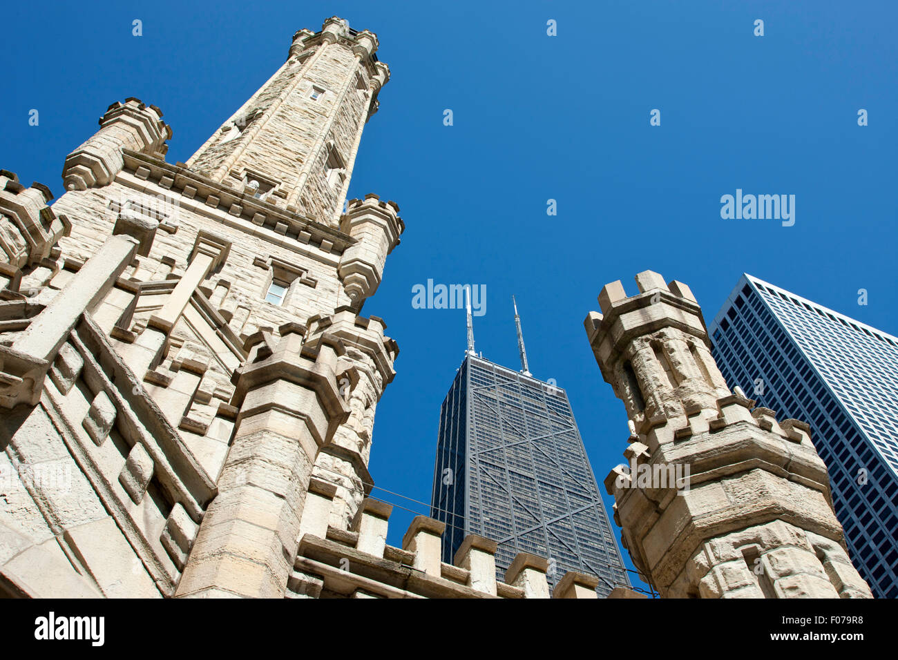 WATER TOWER (©WILLIAM BOYINGTON 1869) HANCOCK CENTER (©BRUCE GRAHAM ...