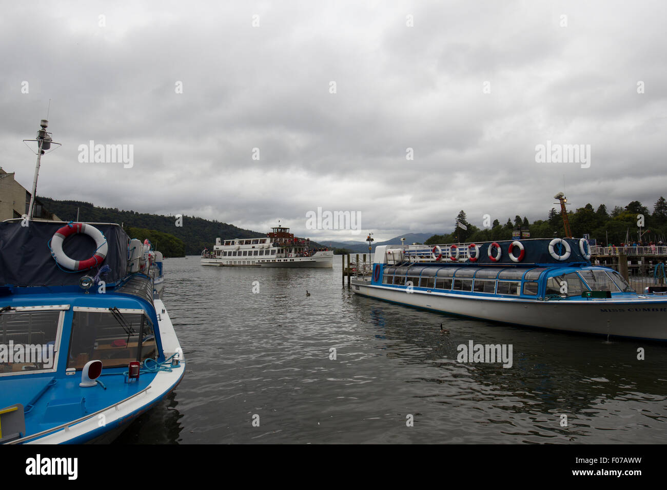 Bowness Bay on Lake Windermere, Cumbria, UK. 9th August, 2015. UK ...
