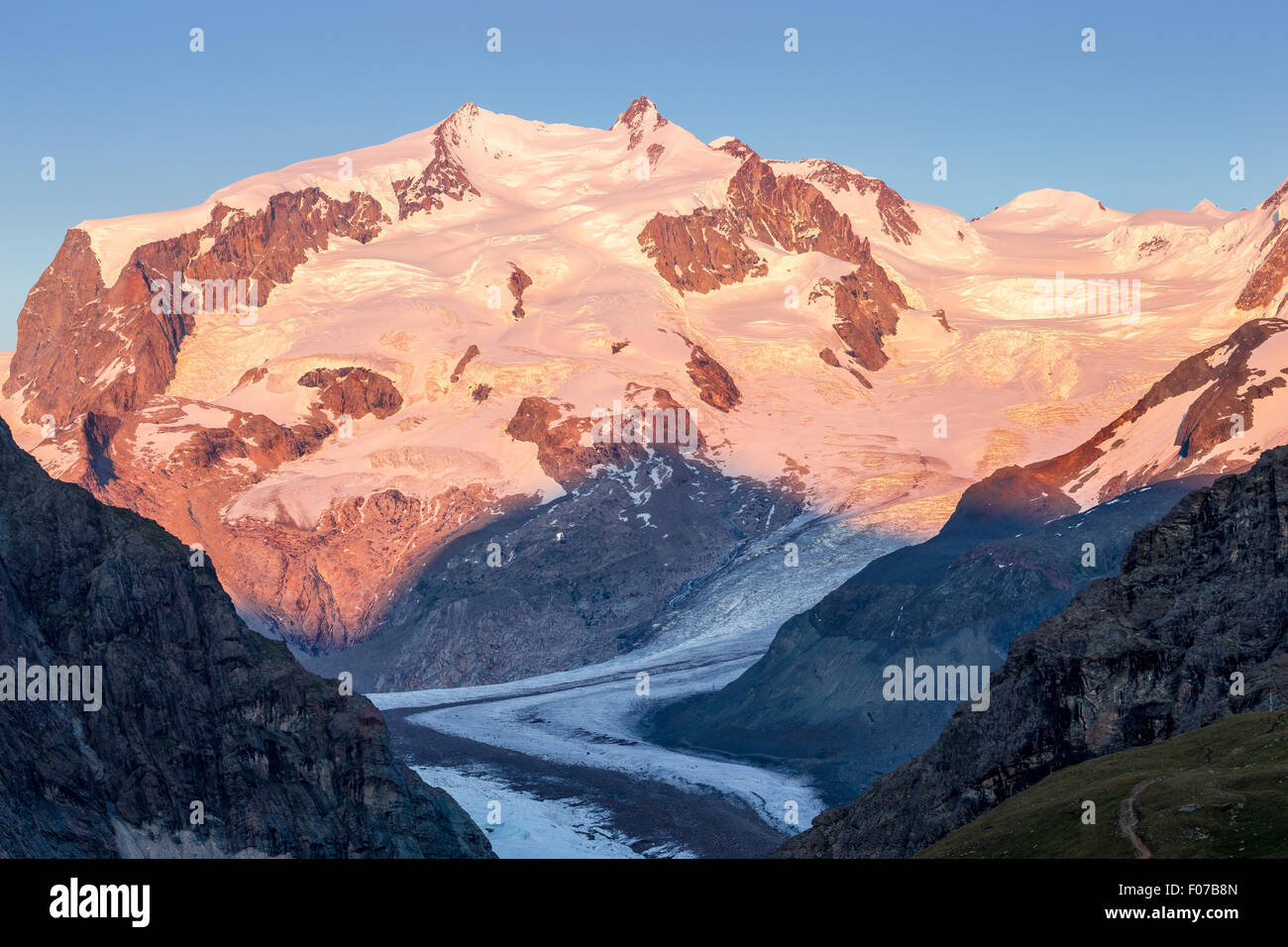 Monte rosa from gornergrat switzerland hi-res stock photography and ...
