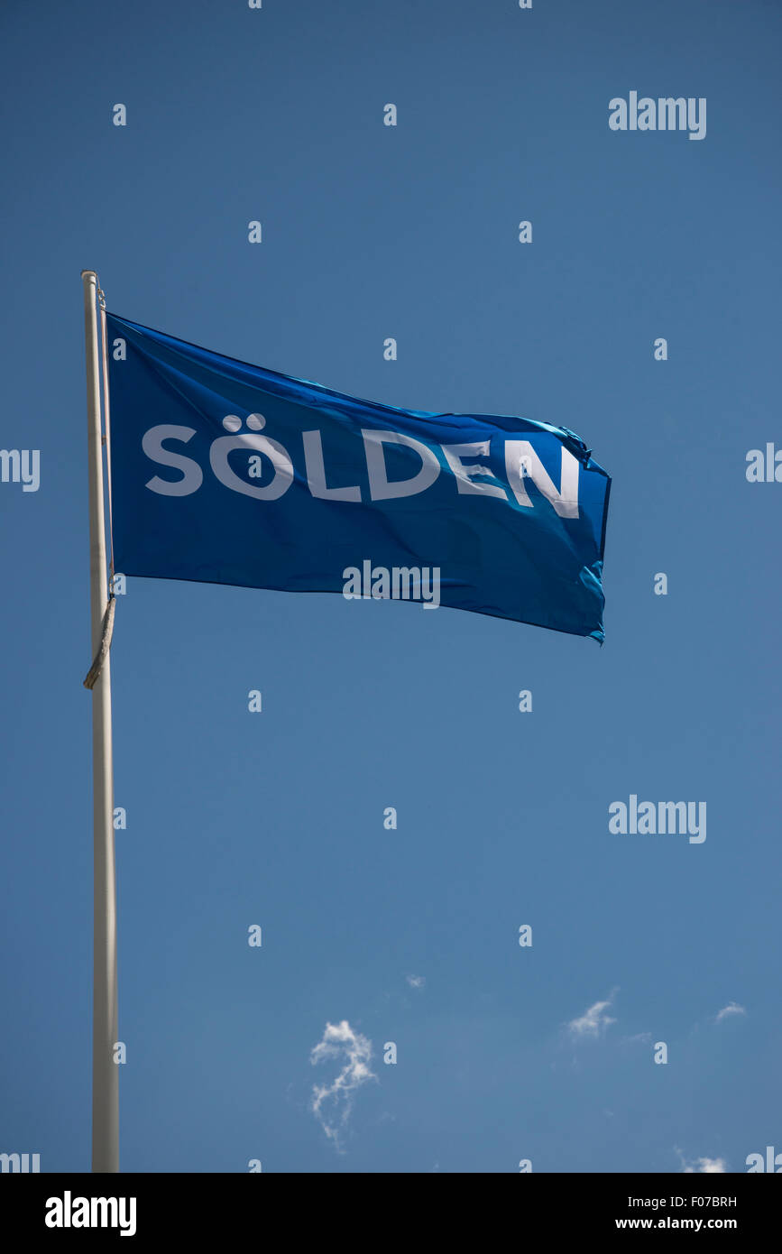 Images in and around the Tyrolean village of Soelden The Soelden flag ...