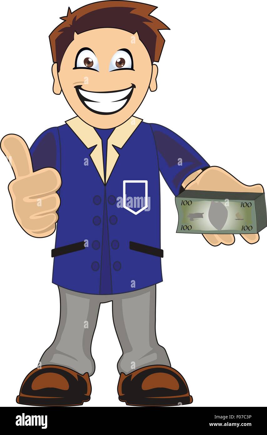 Professional bank man smiling Stock Vector Images - Alamy