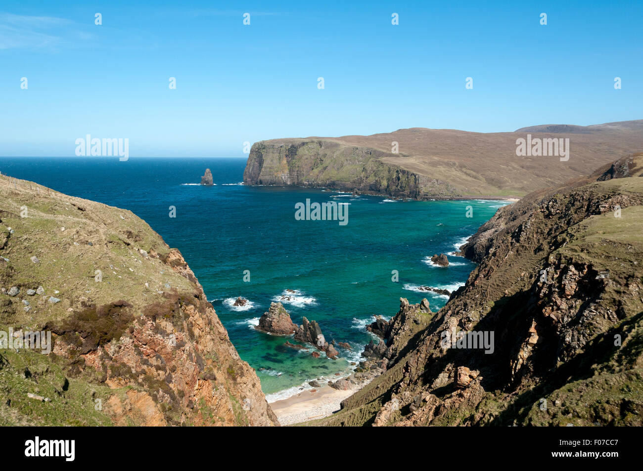 Kearvaig Bay, on the north coast east of Cape Wrath, Sutherland ...