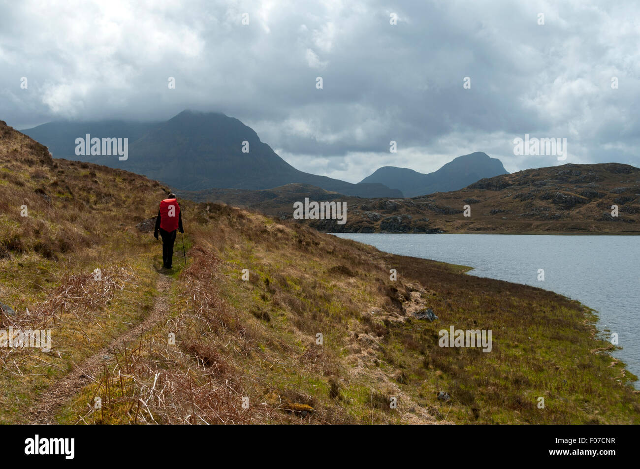 Cul Mor and Cul Beag from the stalkers' path on the north shore of ...