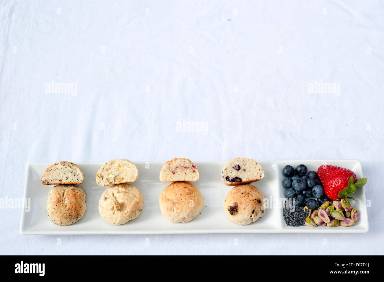 Four Cookies Sliced Open Stock Photo - Alamy