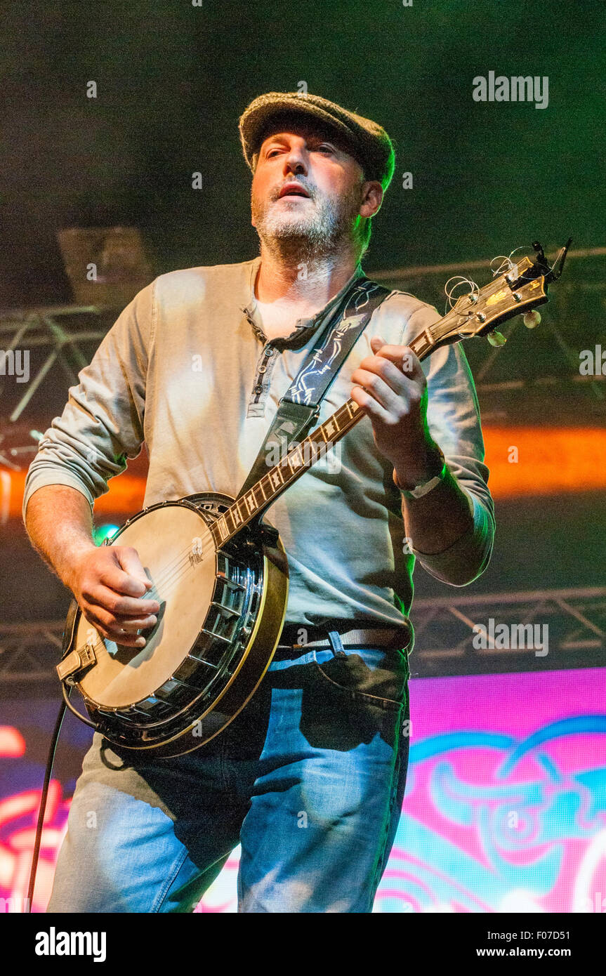 Belfast, Northern Ireland. 08 Aug 2015 - Irish band "Rebel Hearts" play ...