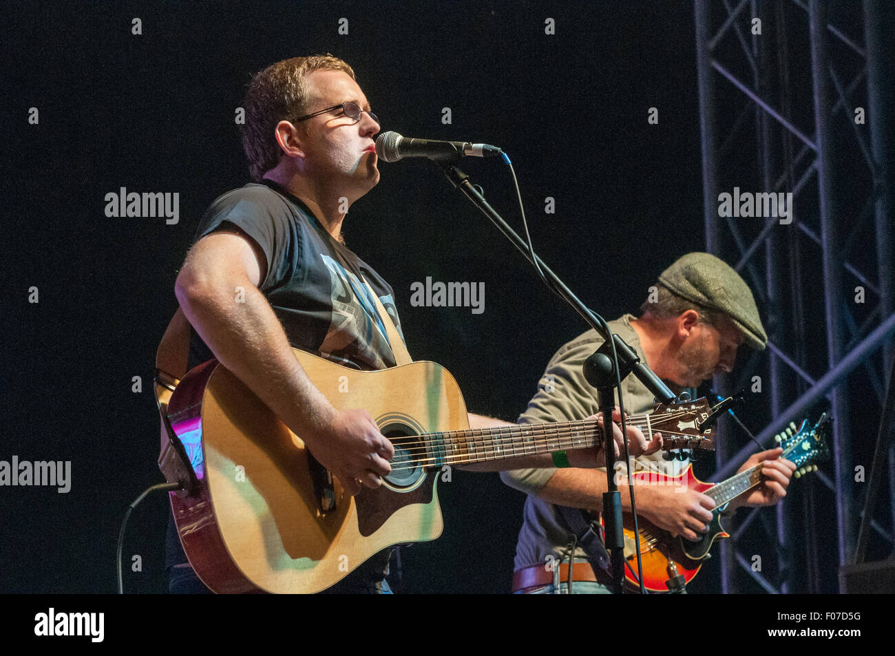 Belfast, Northern Ireland. 08 Aug 2015 - Irish band "Rebel Hearts" play ...