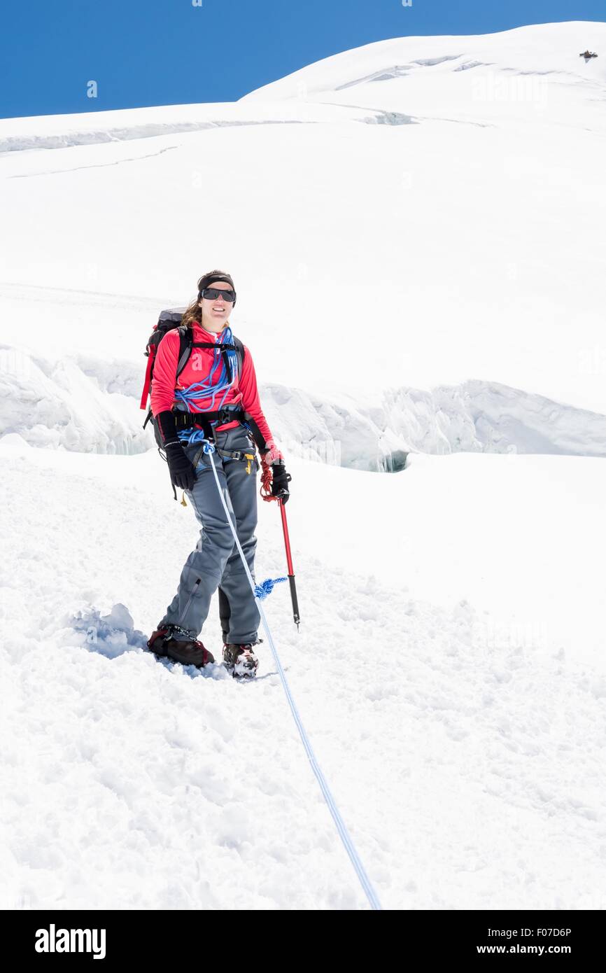 Female ice climber front hi-res stock photography and images - Alamy