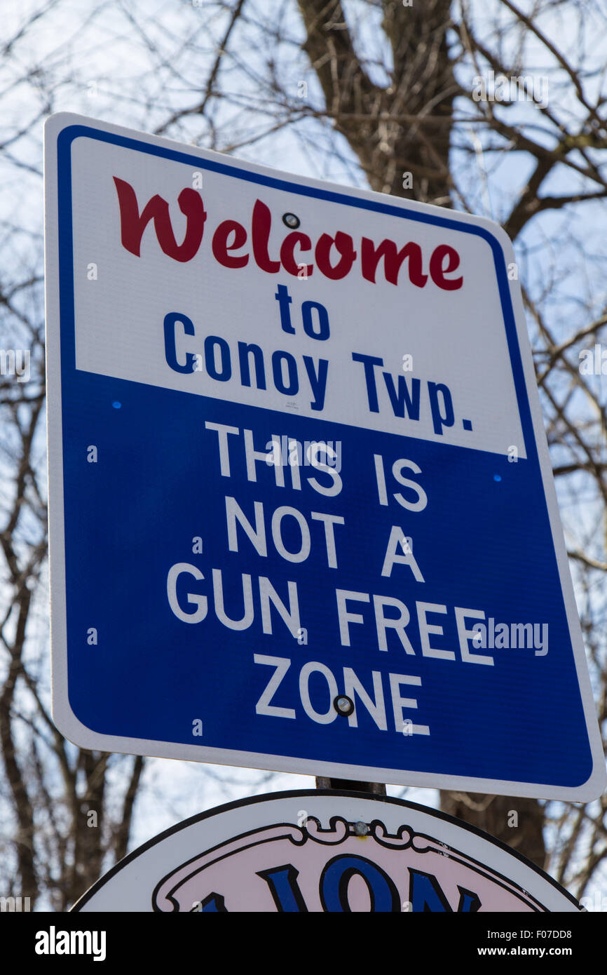 Sign in Lancaster County, PA announcing that Conoy Township is not a ...