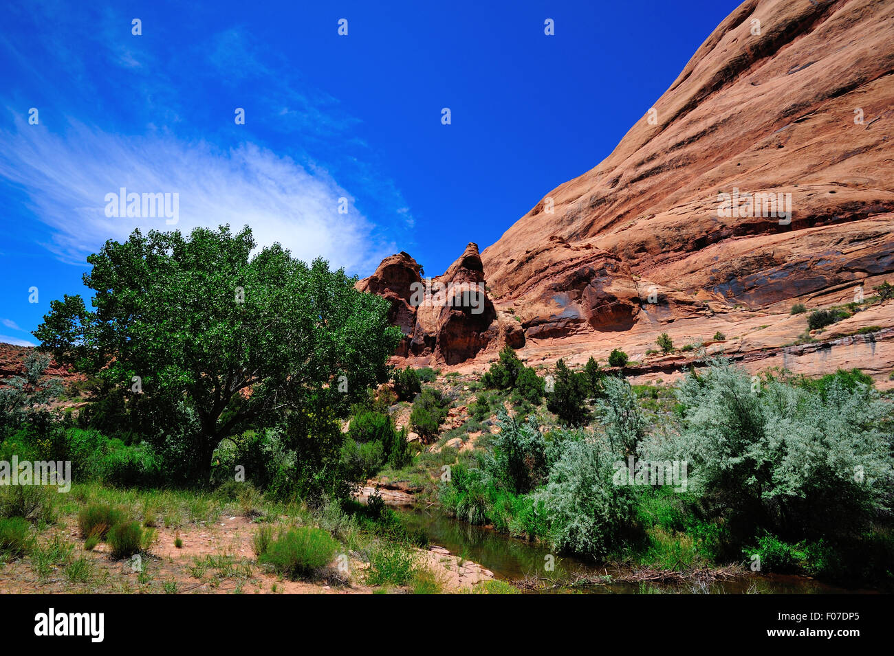 The beauty of Utah on a sunny summer day in the Moab region of the ...