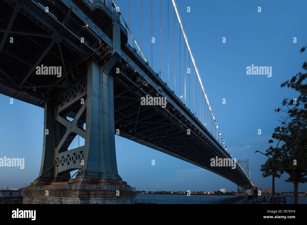 Skyline dusk from benjamin franklin hi-res stock photography and images ...