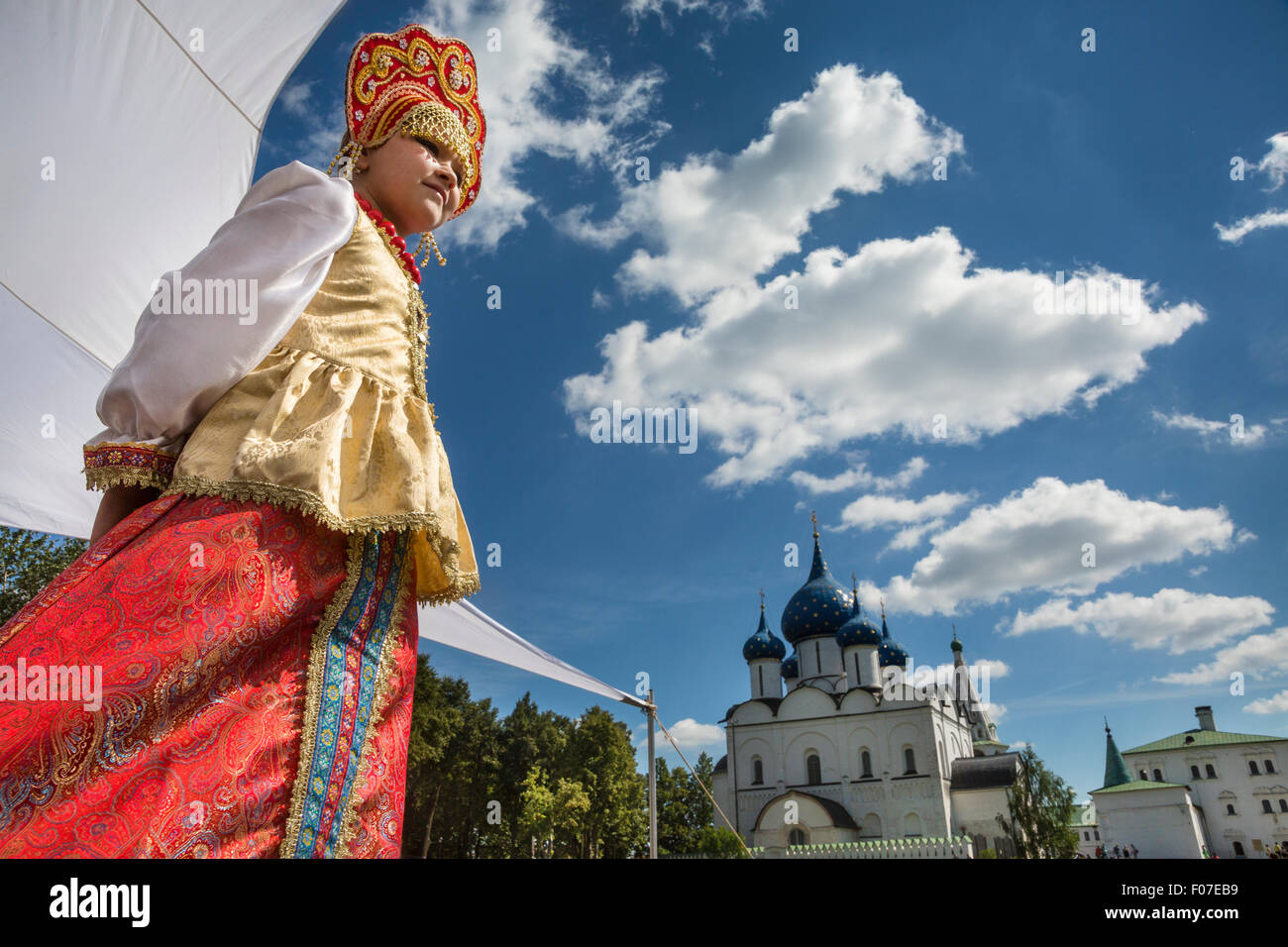 Suzdal, Russia. 8th of August, 2015. Medieval Russian city of Suzdal in ...