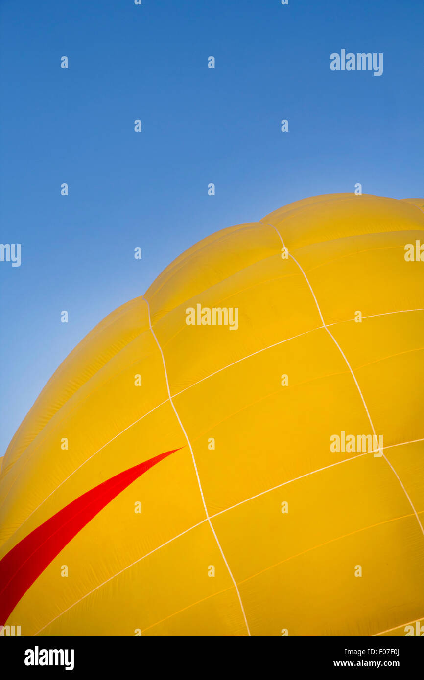 Close-up of Hot Air Balloon being inflated at Annual Lake Travis Event ...