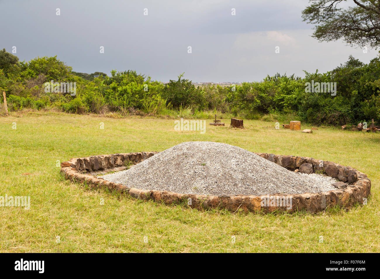 The famous Ivory Burning Site Monument in the Nairobi National Park in ...