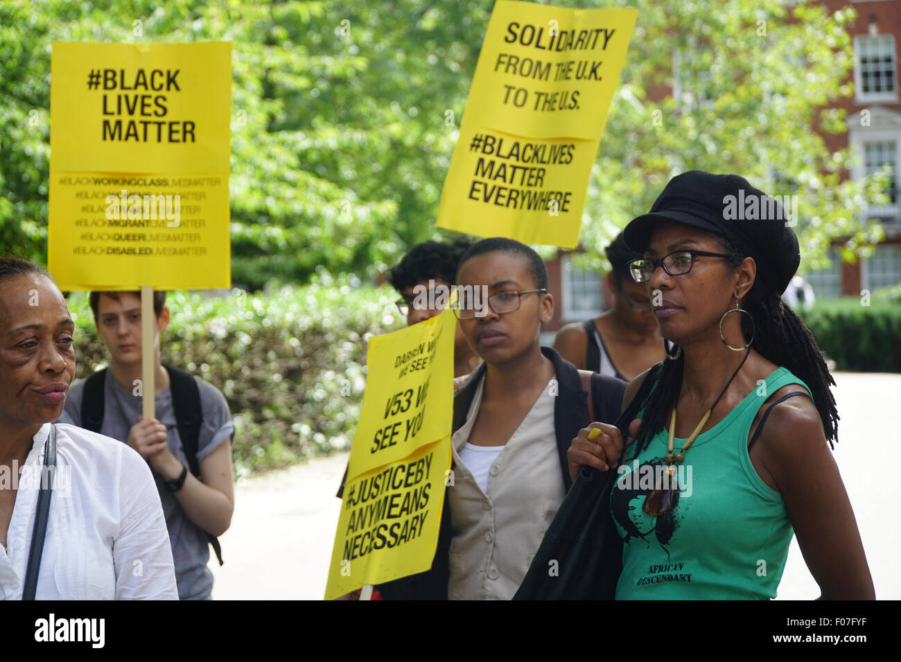 London,UK, 9th Aug 2015 : Speaker Marcia Rigg, sister of Sean Rigg join ...