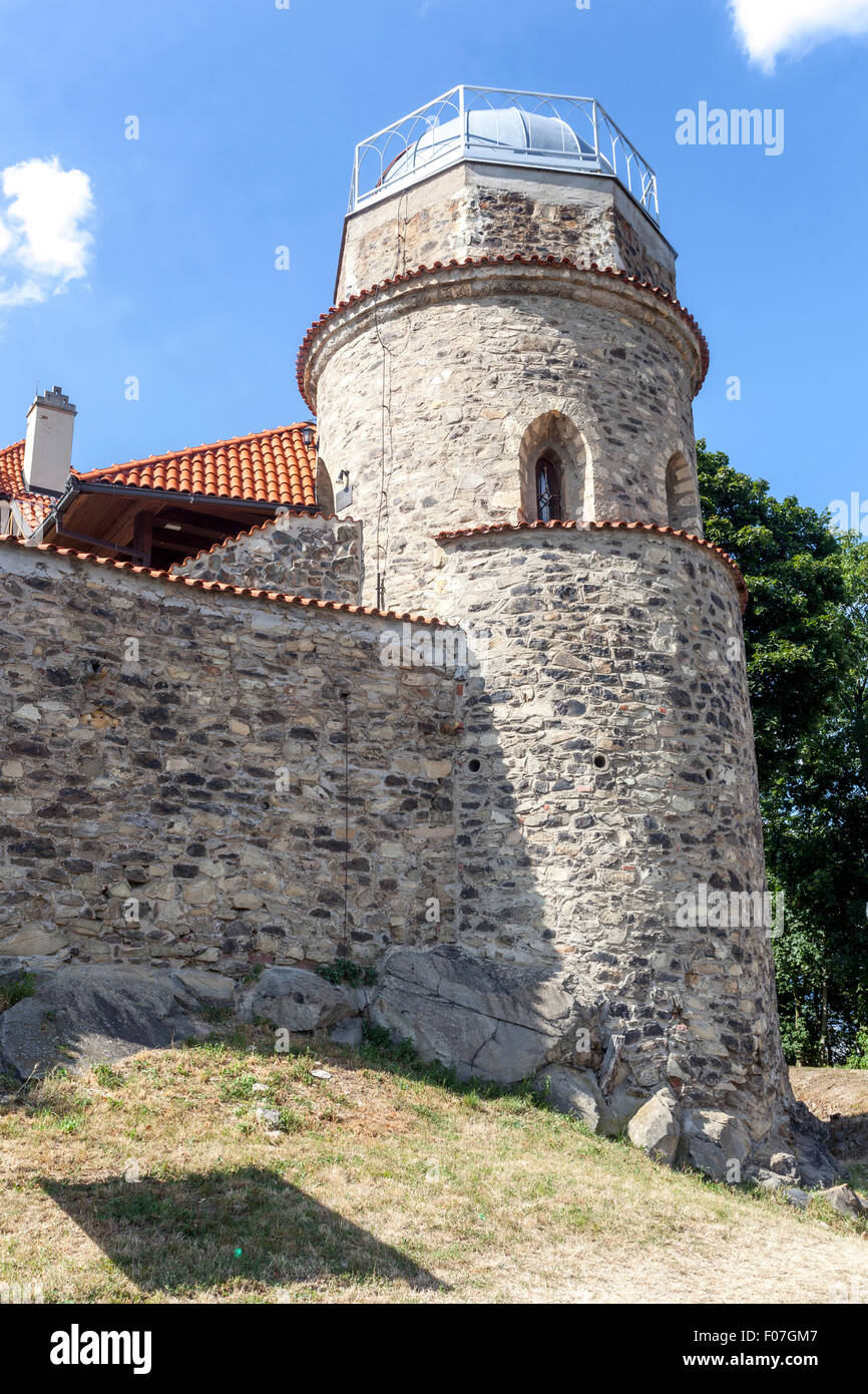 Castle Hnevin, Observatory Tower, Most. Northern Bohemia, Czech ...