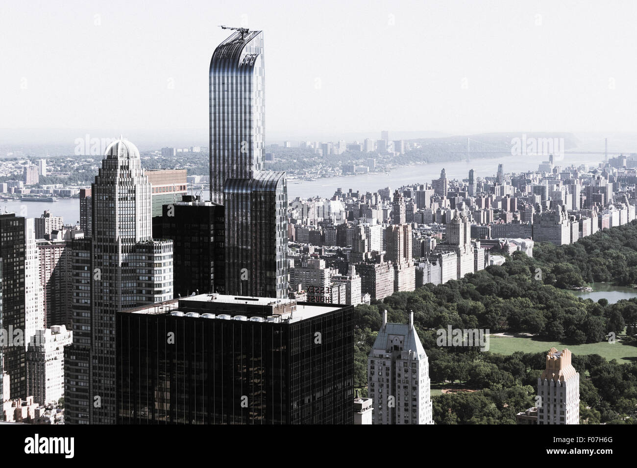 View from Top of the Rock Observation Deck, Rockefeller Center, NYC ...