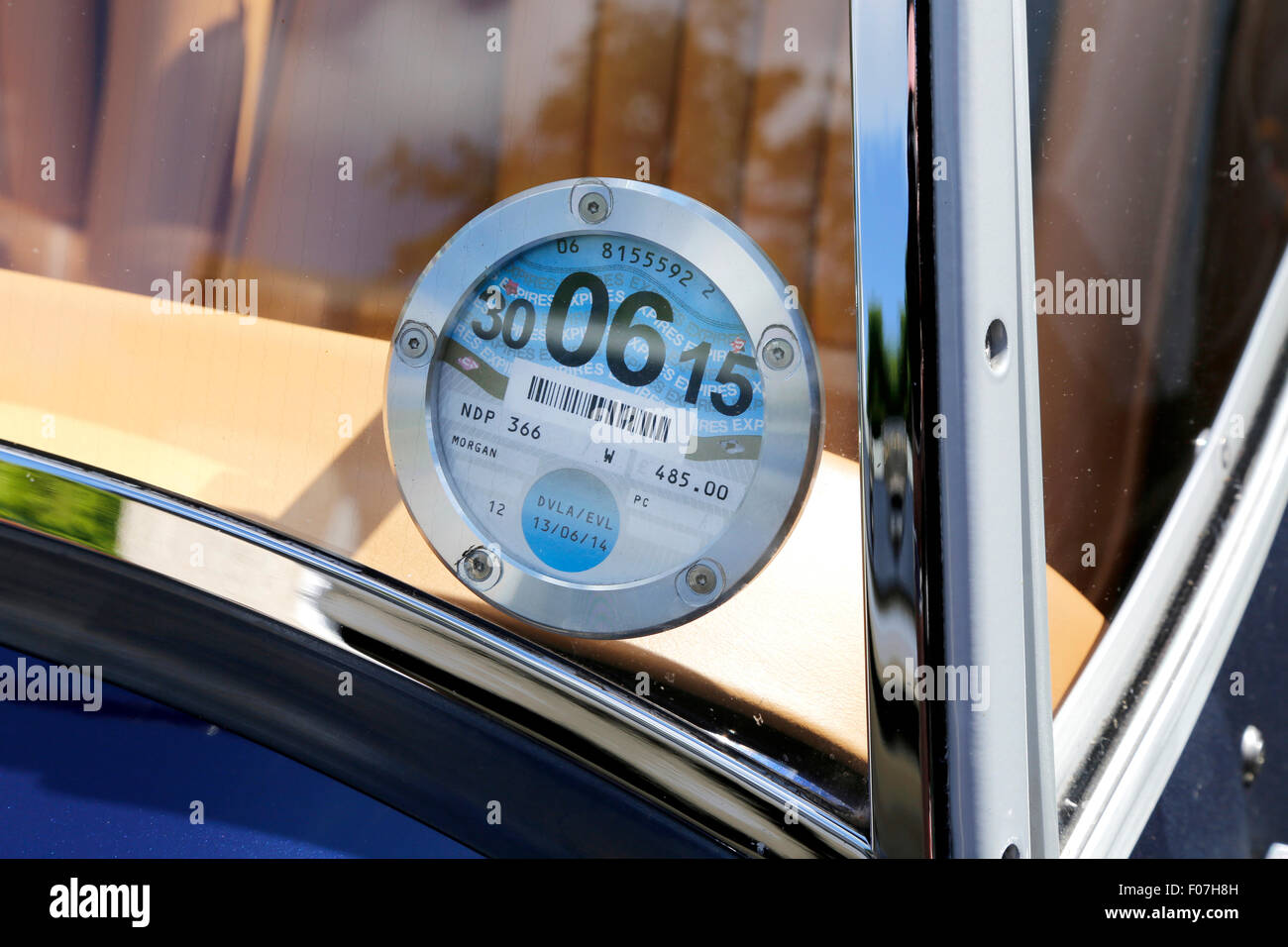 Car Tax Disc pre 2015 UK Stock Photo - Alamy