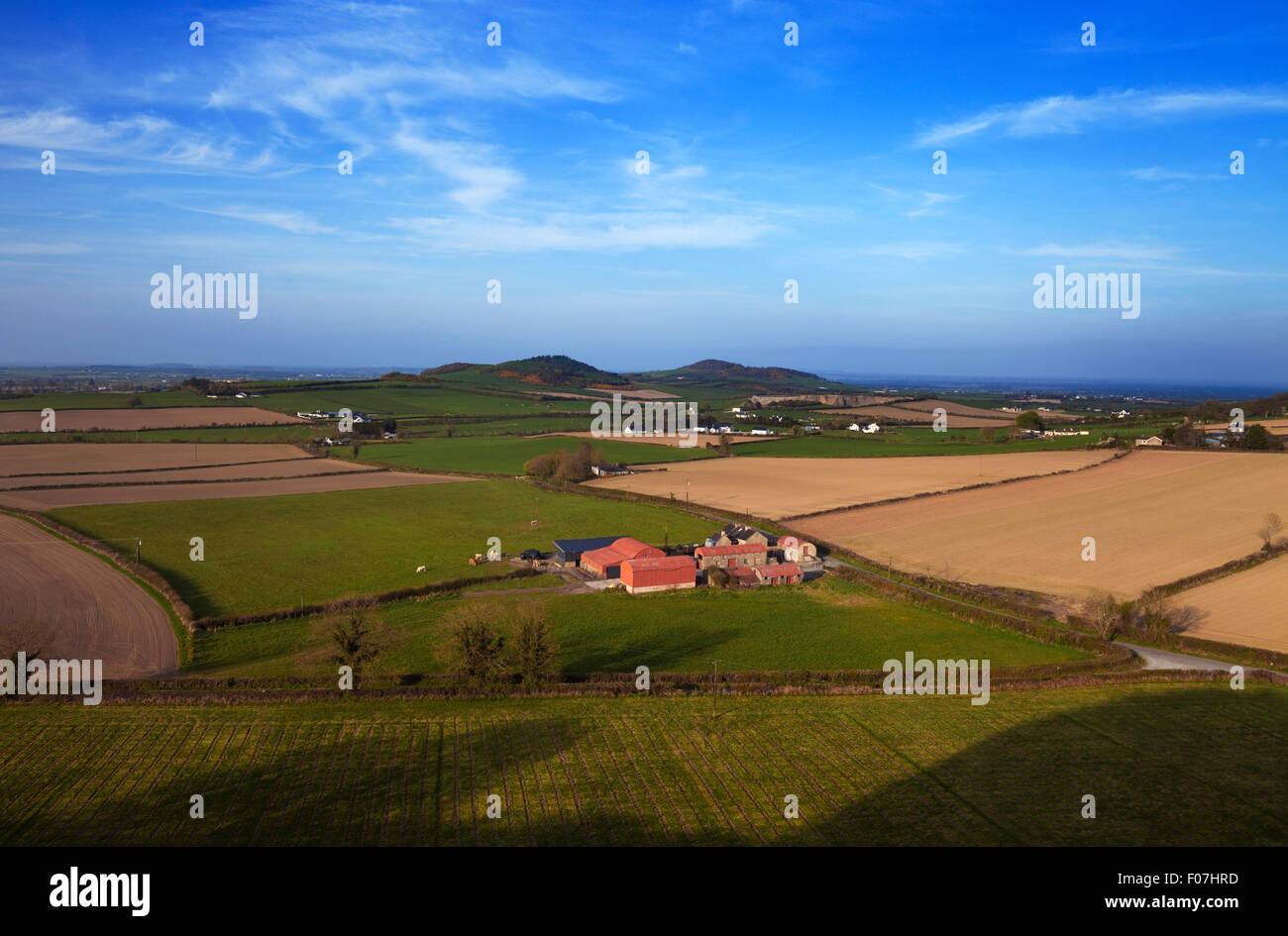 Aerial view farmyard hi-res stock photography and images - Alamy