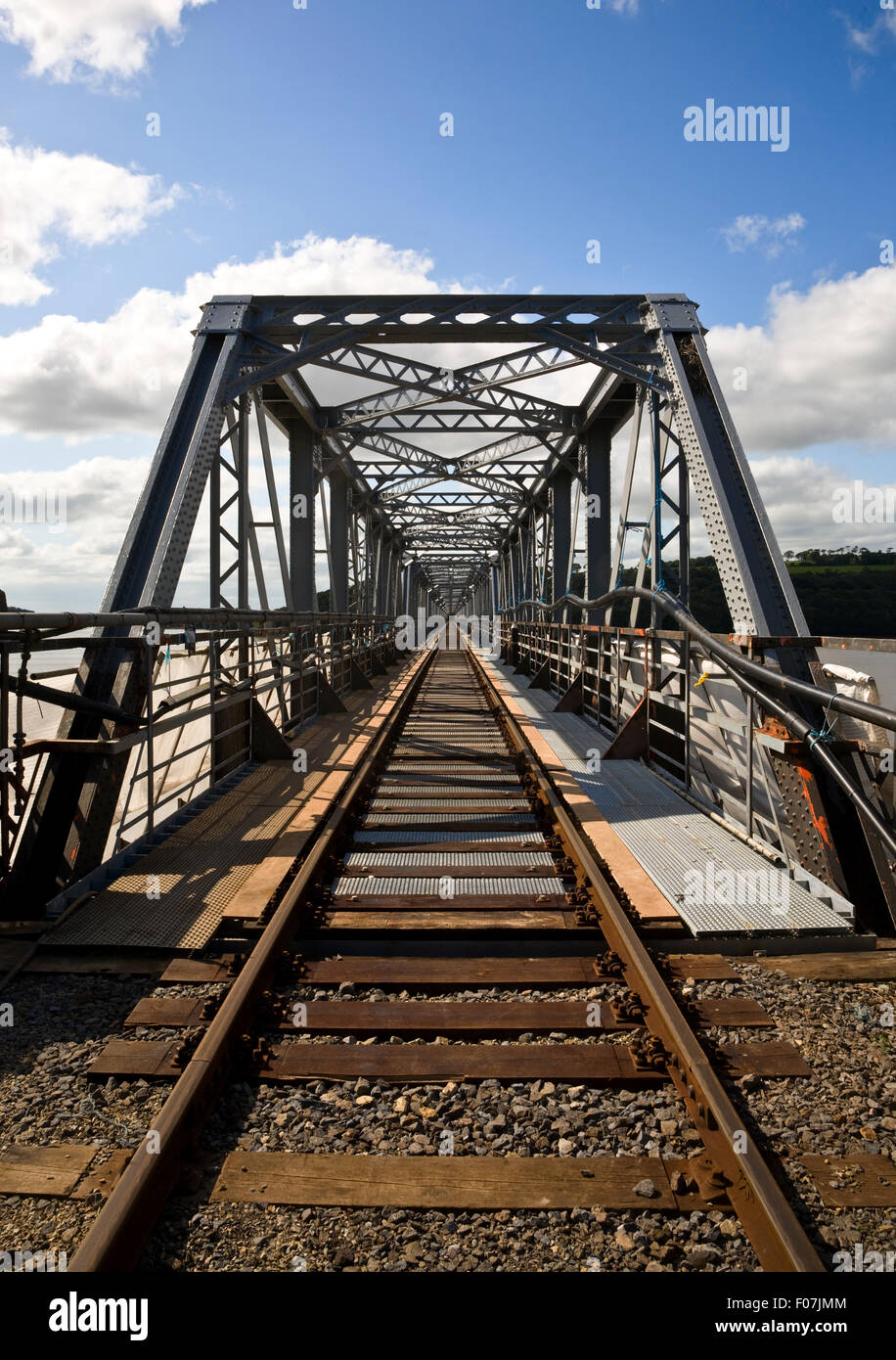 Steel Railway Bridge over the River Barrow to Great Island Power ...