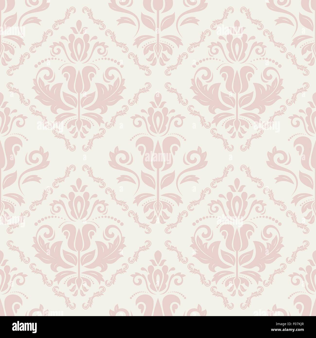 Damask Seamless Vector Pattern Stock Vector Image & Art - Alamy