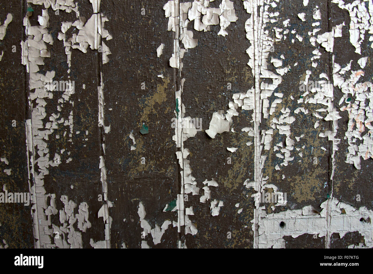 Chipping, peeling paint texture in hues of brown and white Stock Photo ...
