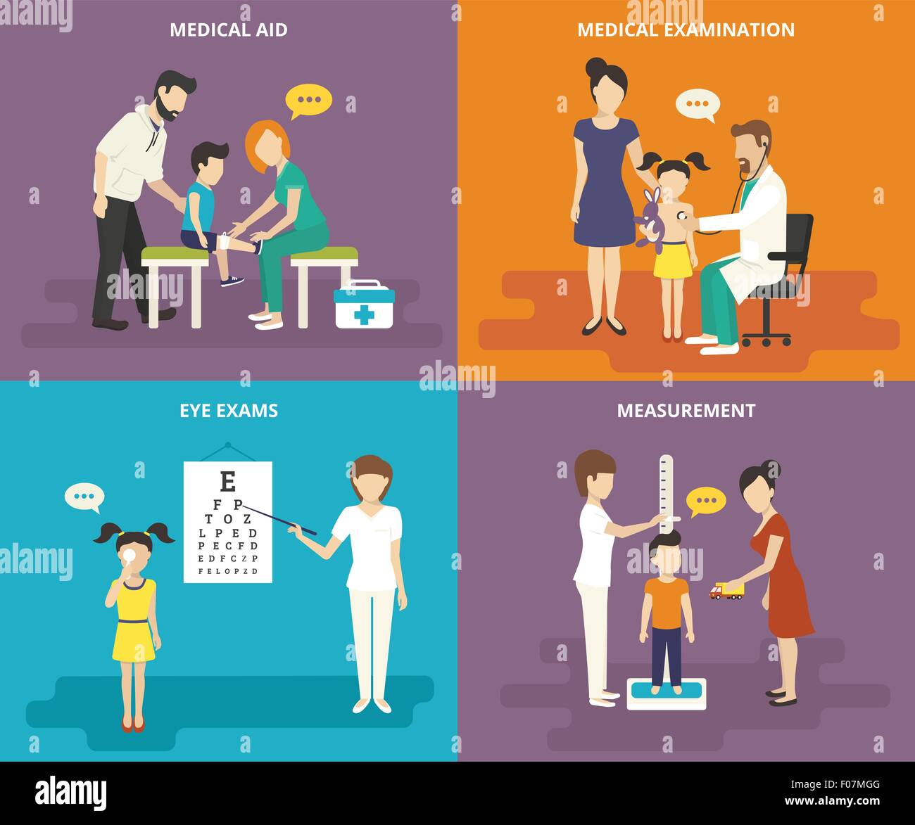 Sick children parent Stock Vector Images - Alamy