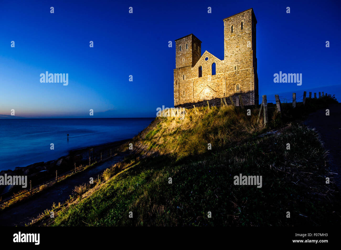 Reculver Towers, Kent, England, UK Stock Photo - Alamy