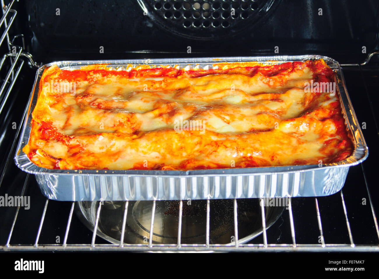 Italian Lasagna, italian food, italian cooking in a pot isolated Stock ...