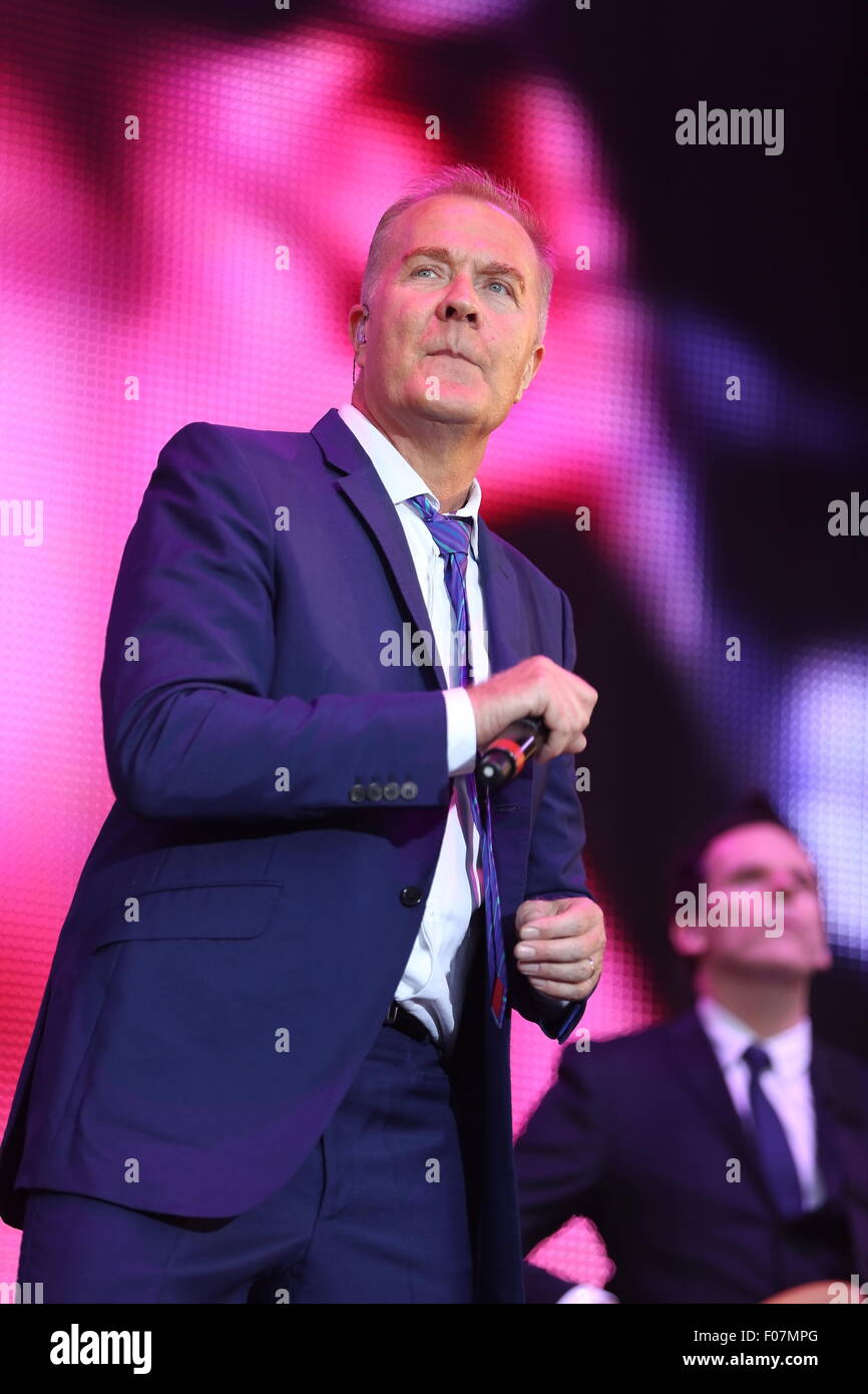 Macclesfield, Cheshire, UK. 9th August, 2015. ABC perform live at ...