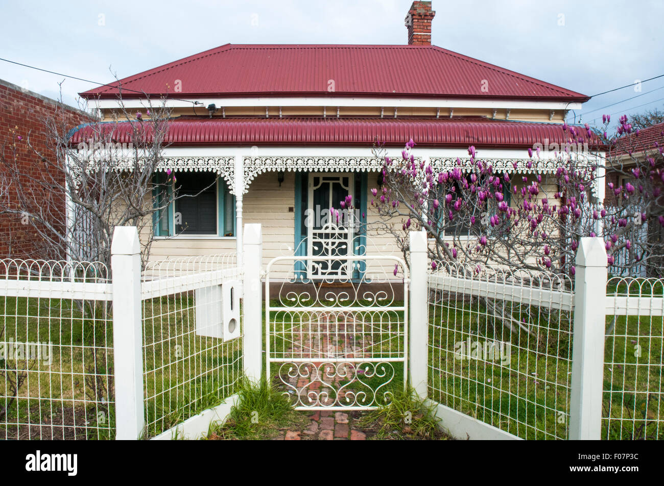 Victorian-era timber home in Yarraville, Melbourne Stock Photo - Alamy