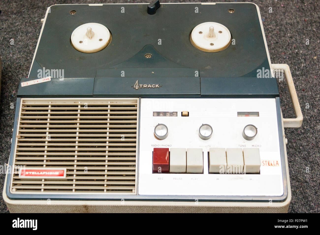 British classic 1960's Stellaphone 4 track ST458 domestic portable four ...