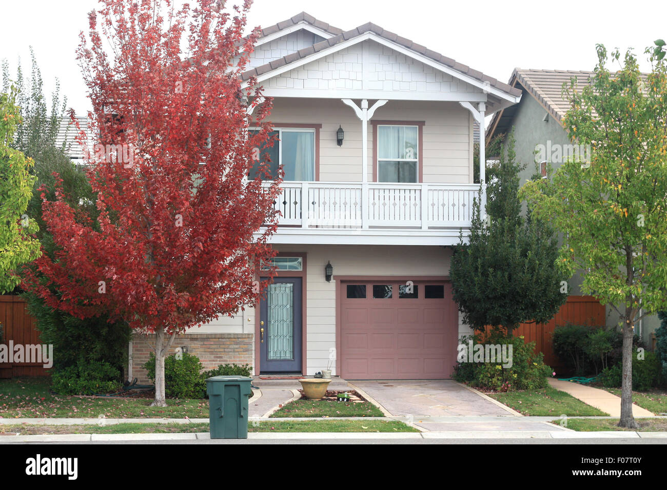 Small modern family house Stock Photo - Alamy