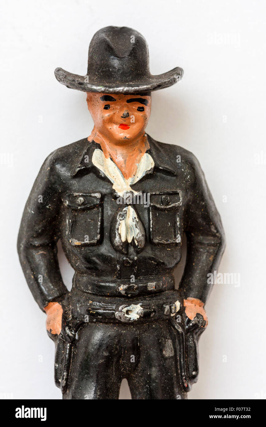 Crescent circa 1950's Metal lead Timpo cowboy figure. Standing, dressed ...