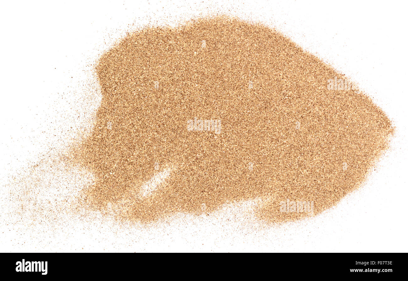 sand pile isolated on white background Stock Photo - Alamy