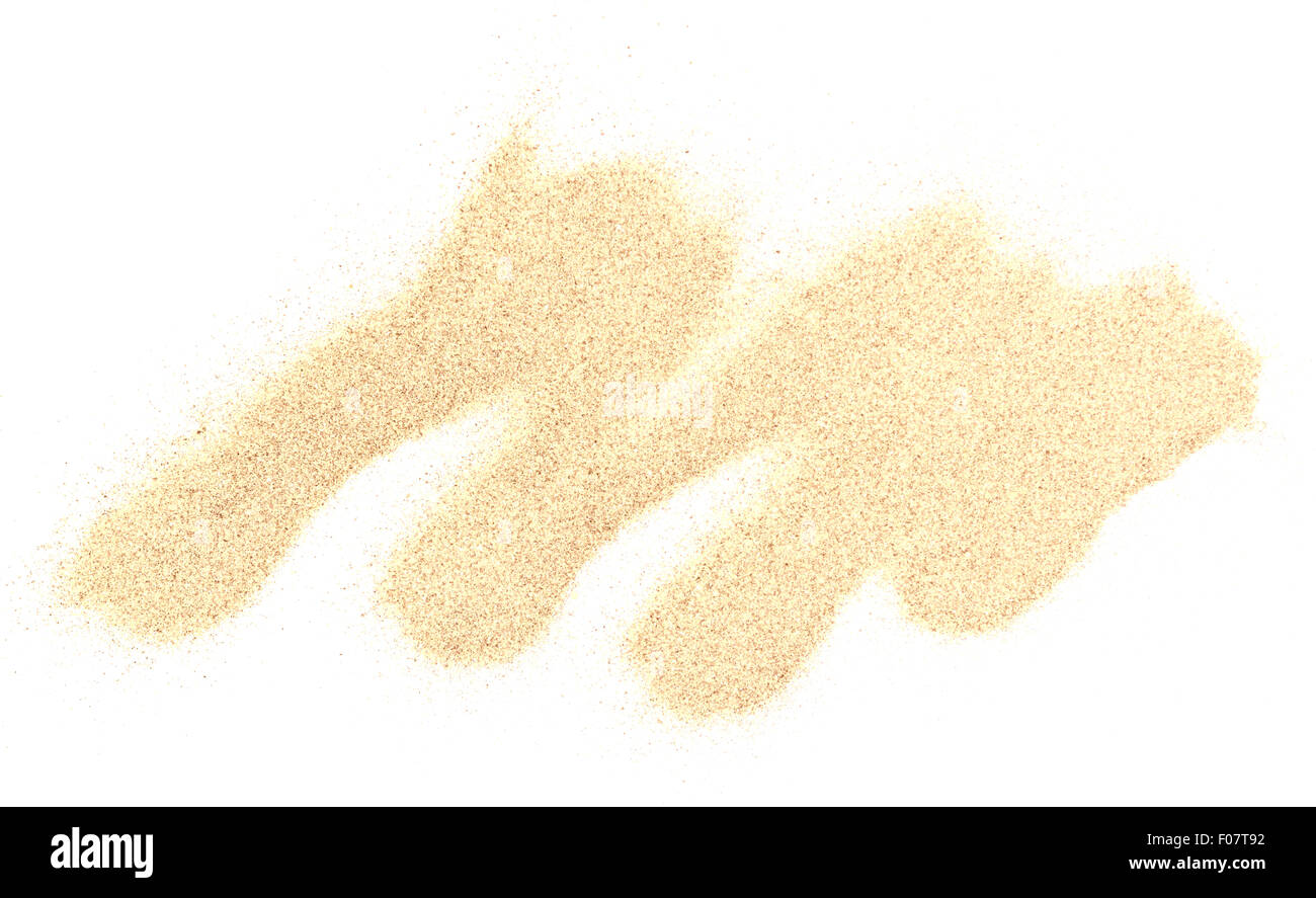 sand pile isolated on white background Stock Photo - Alamy