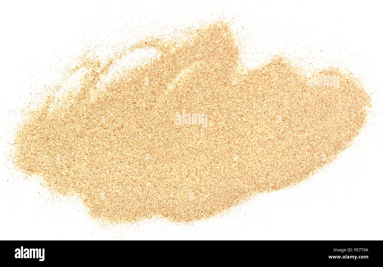sand pile isolated on white background Stock Photo - Alamy