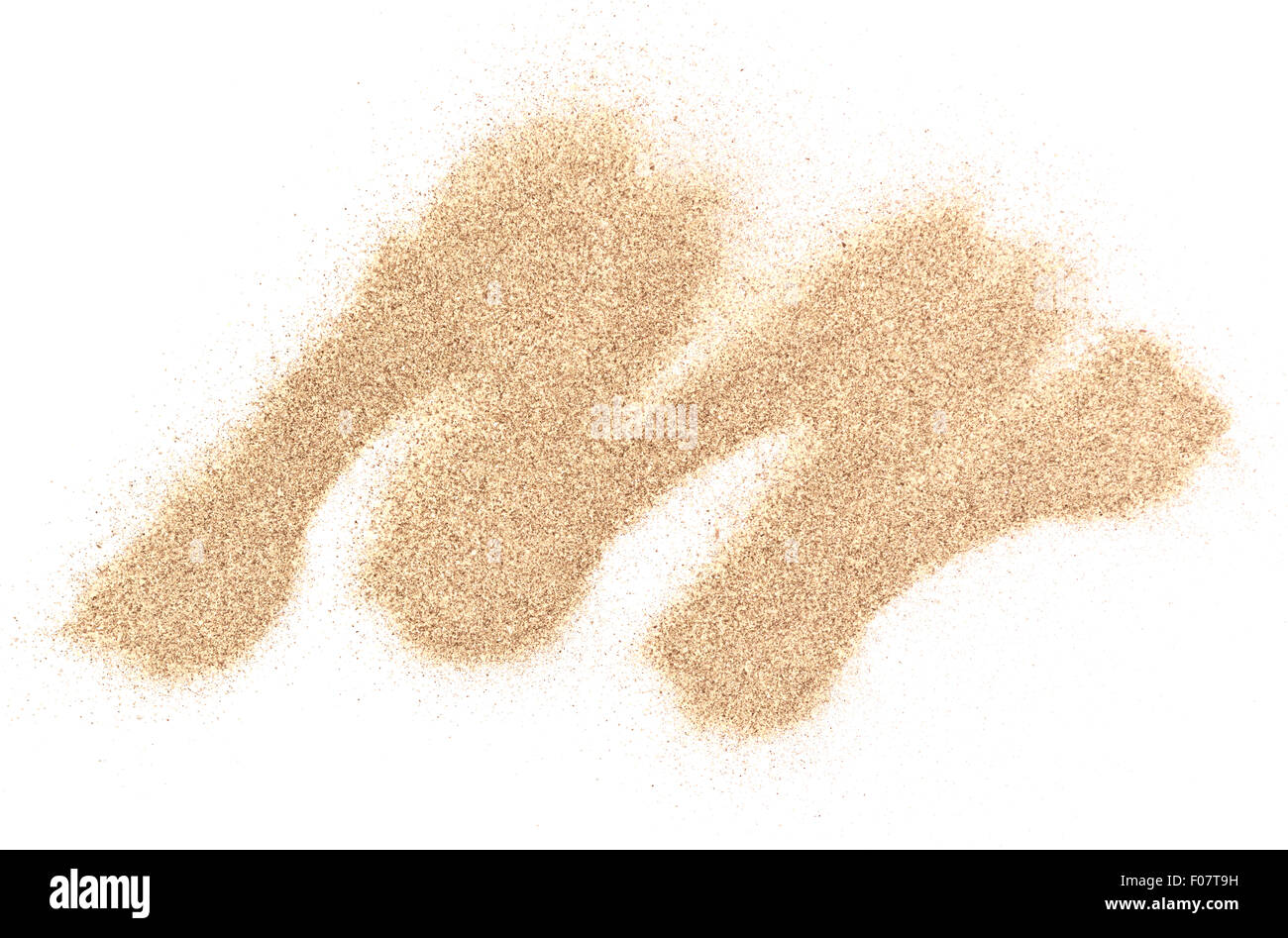 sand pile isolated on white background Stock Photo - Alamy