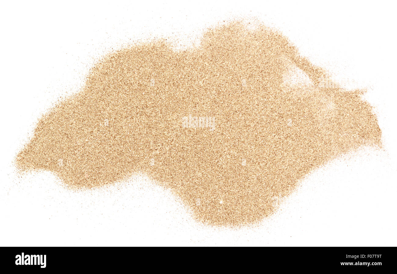 sand pile isolated on white background Stock Photo - Alamy