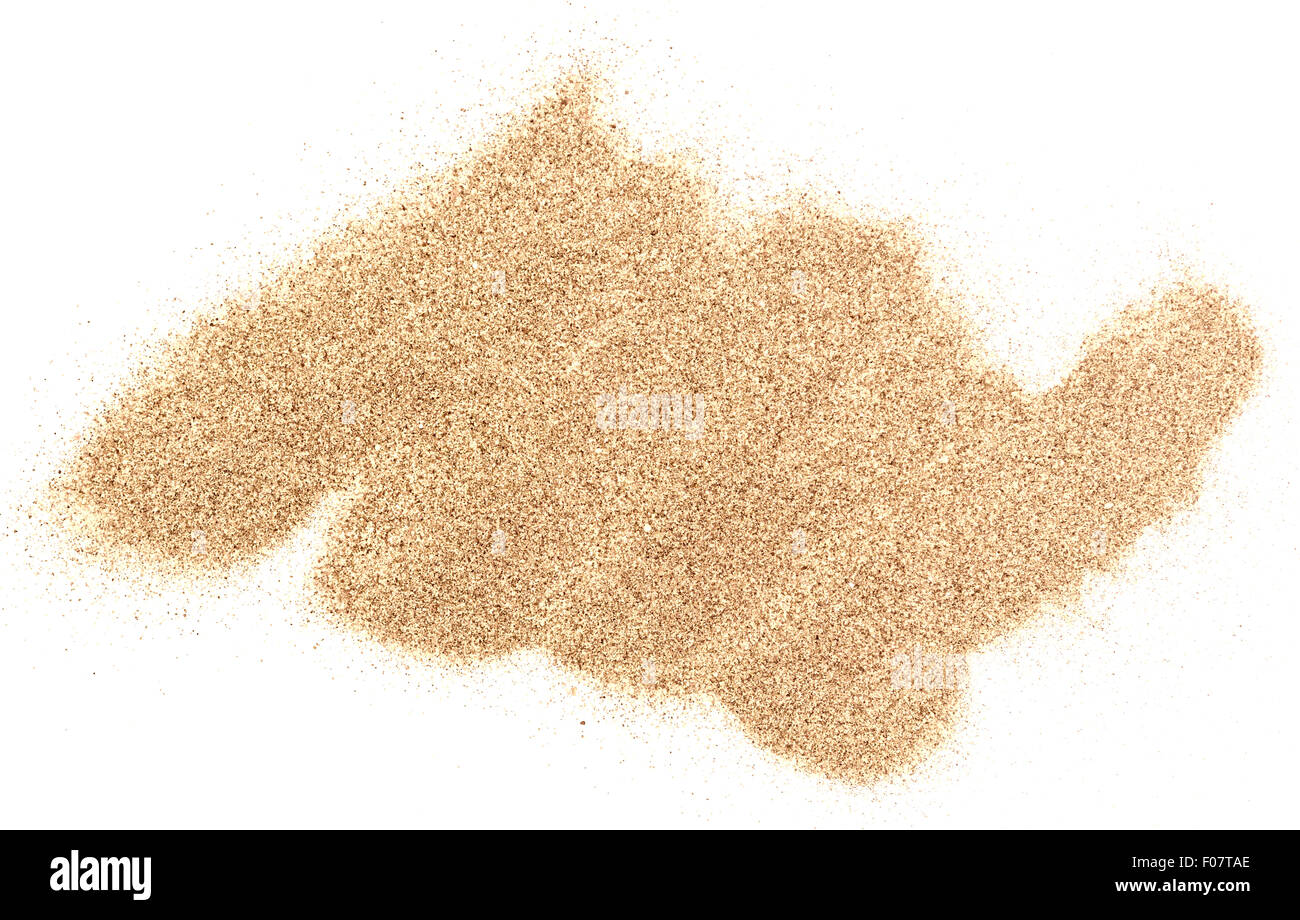 sand pile isolated on white background Stock Photo - Alamy